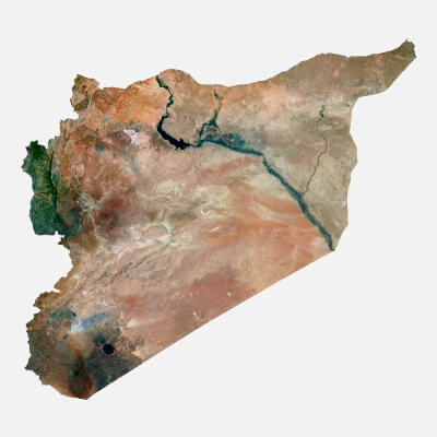 Syria Terrain 3D Map by Shustrik