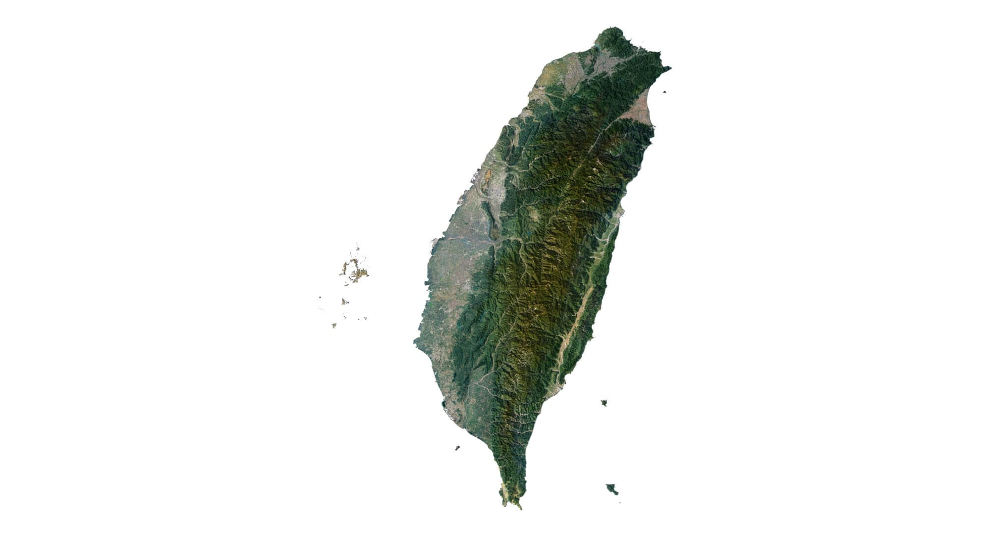 Taiwan Terrain 3D Map by Shustrik