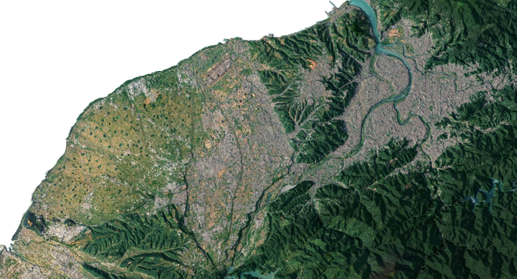 Taiwan Terrain 3D Map by Shustrik