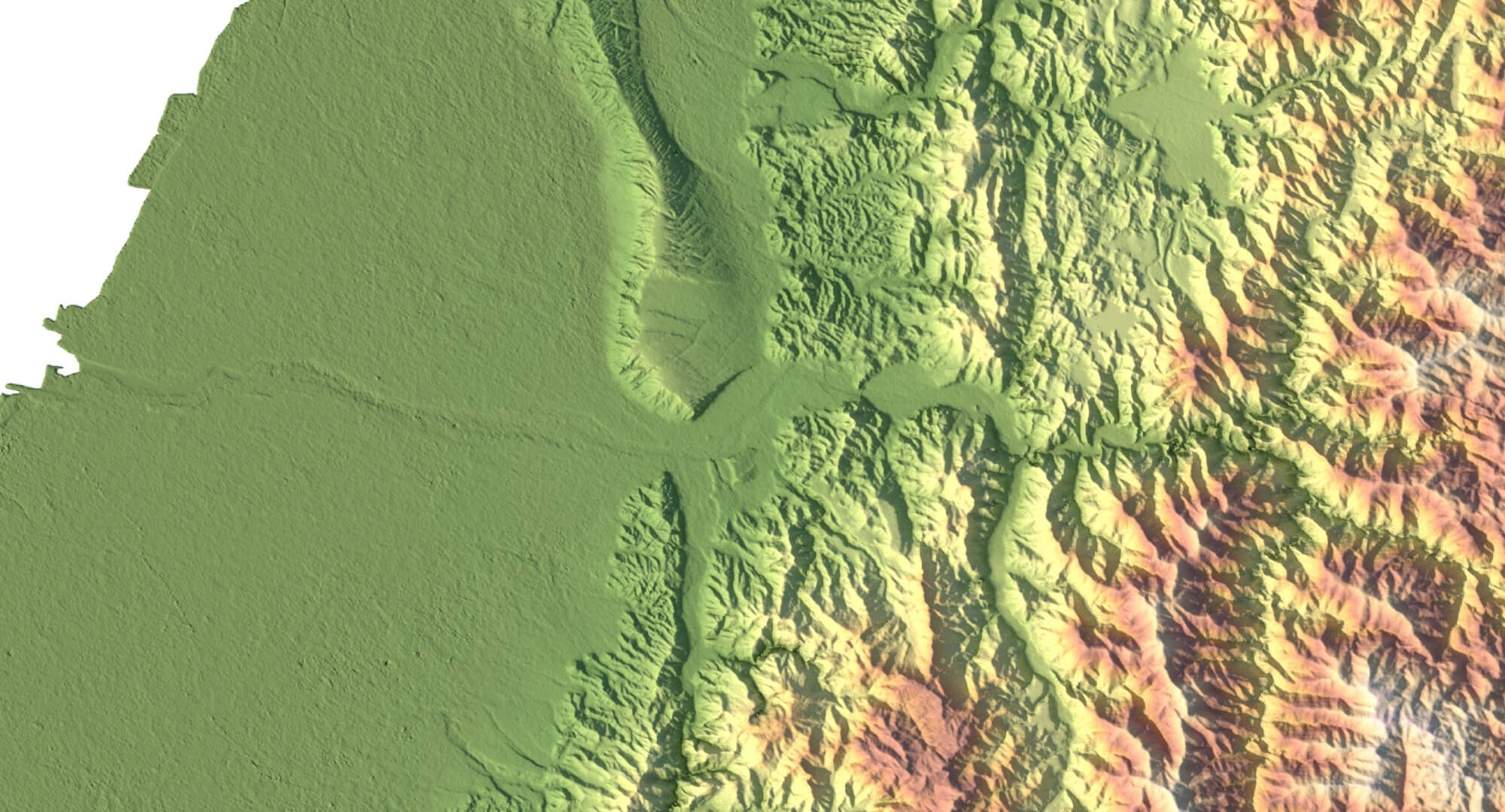 Taiwan Terrain 3D Map by Shustrik