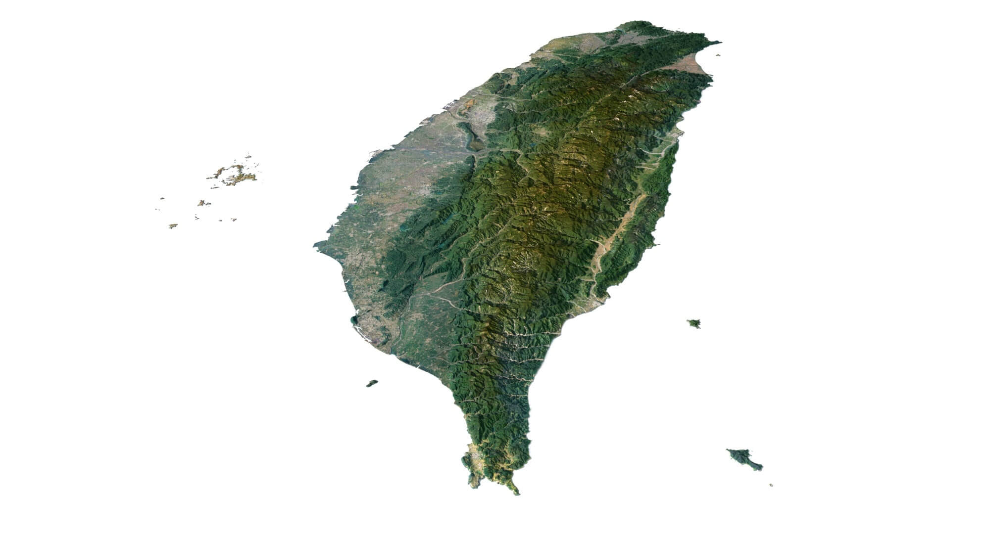 Taiwan Terrain 3D Map by Shustrik