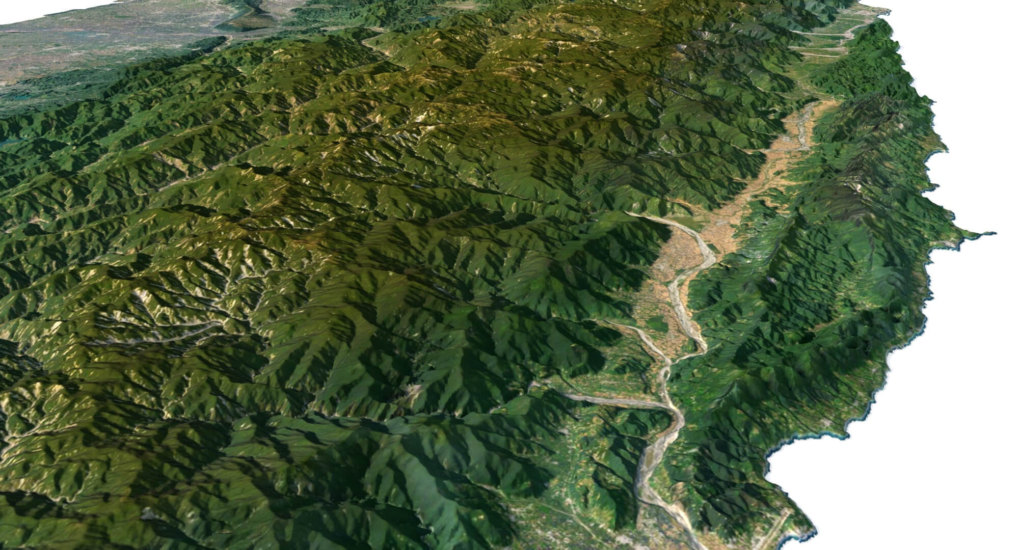 Taiwan Terrain 3D Map by Shustrik