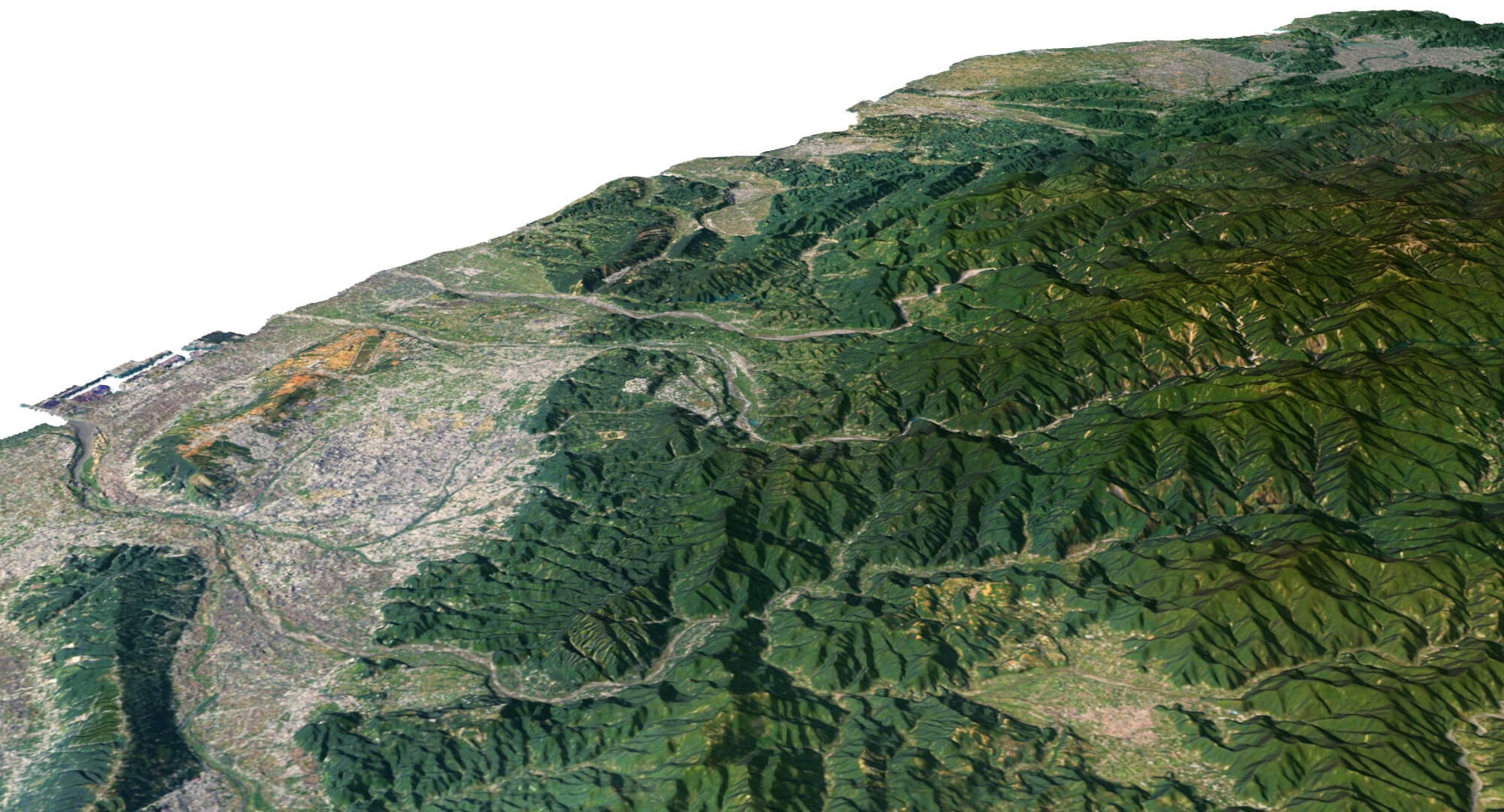 Taiwan Terrain 3D Map by Shustrik