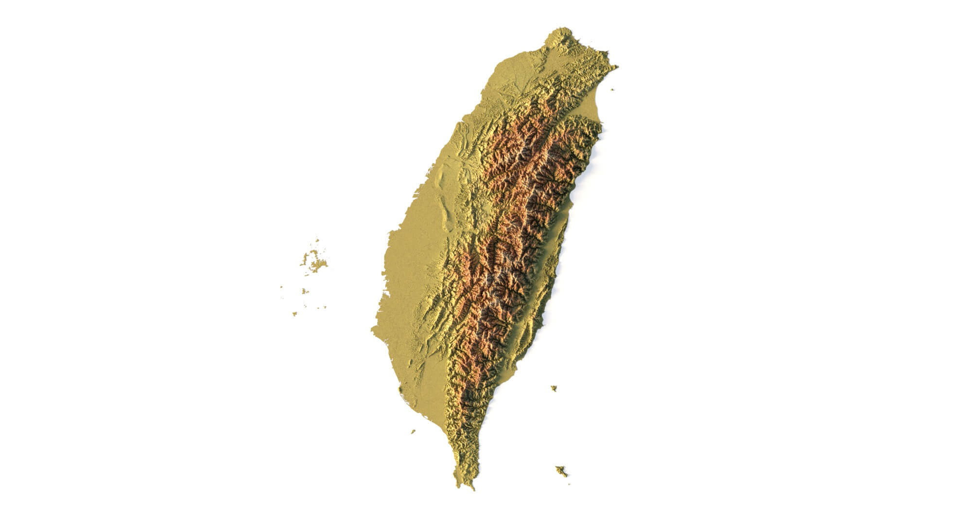Taiwan Terrain - 3D Model by Shustrik