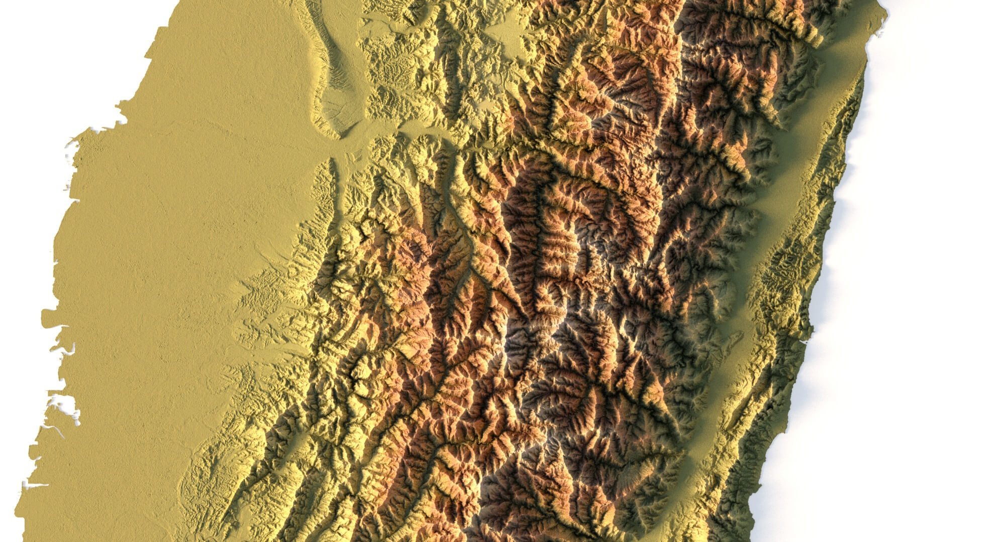 Taiwan Terrain - 3D Model by Shustrik