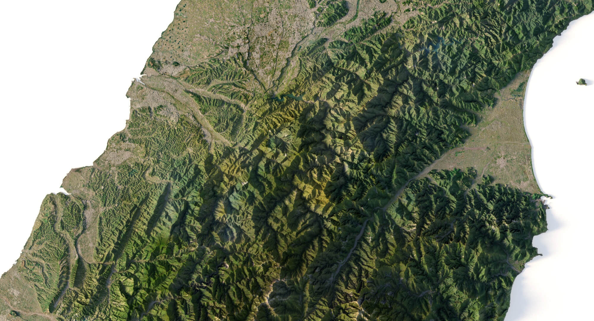 Taiwan Terrain - 3D Model by Shustrik
