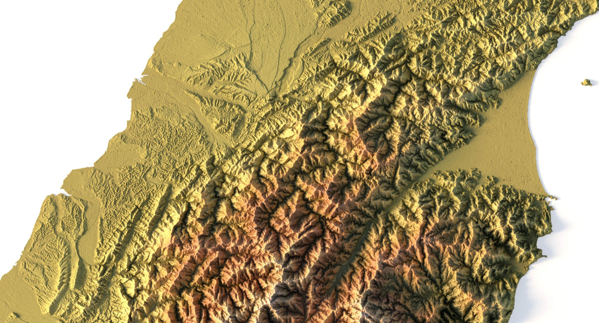 Taiwan Terrain - 3D Model by Shustrik