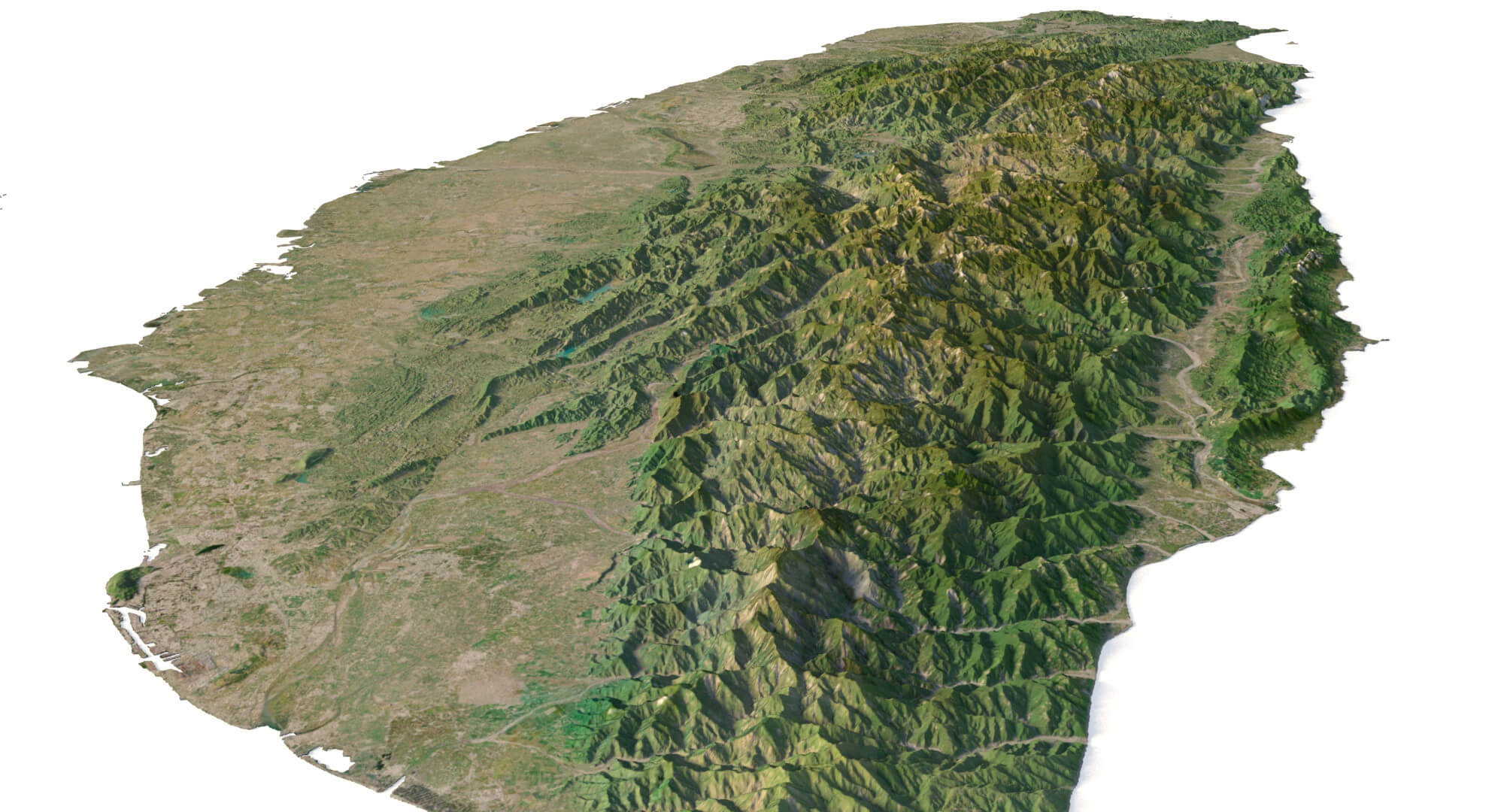 Taiwan Terrain - 3D Model by Shustrik