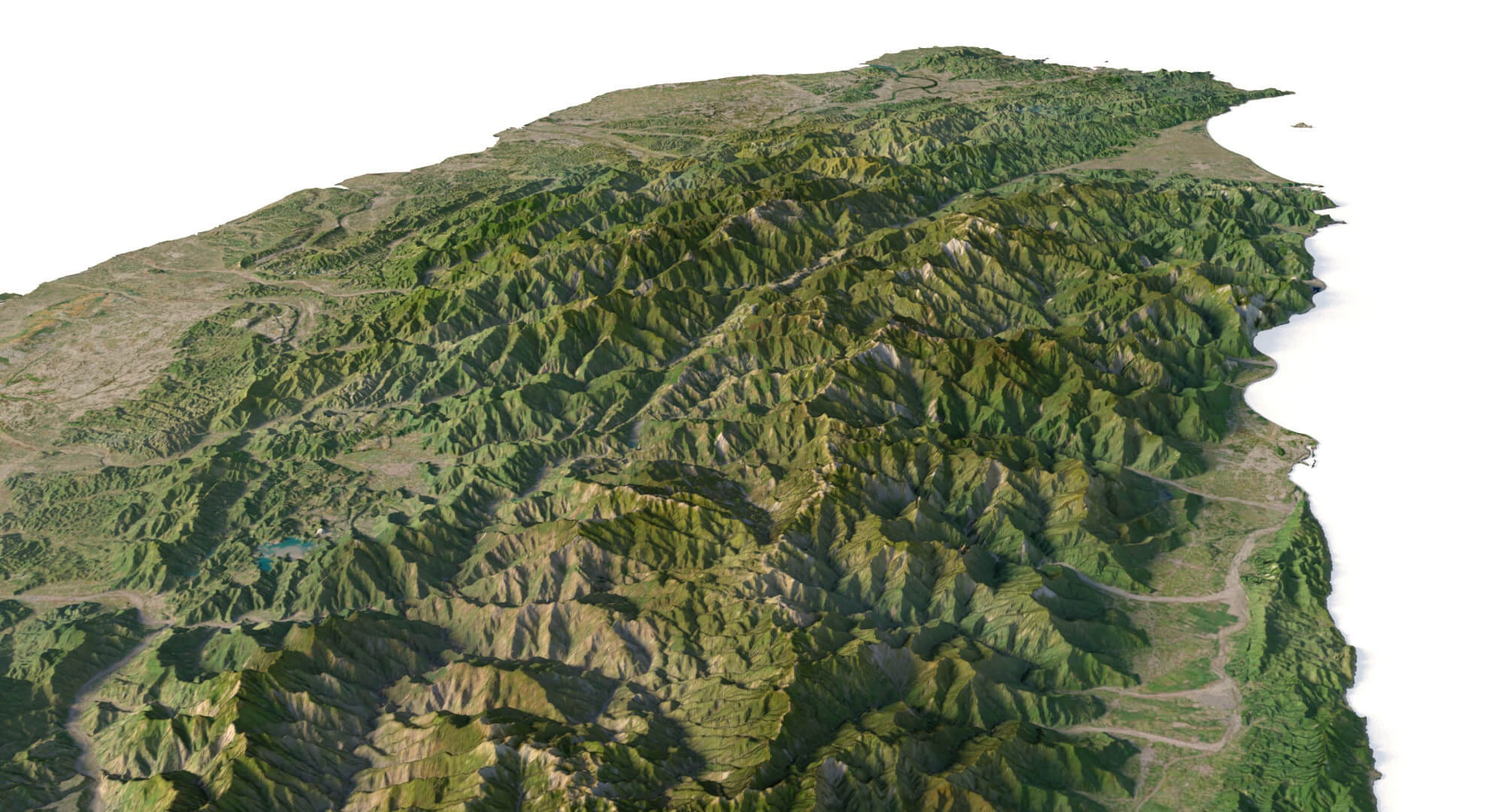 Taiwan Terrain - 3D Model by Shustrik