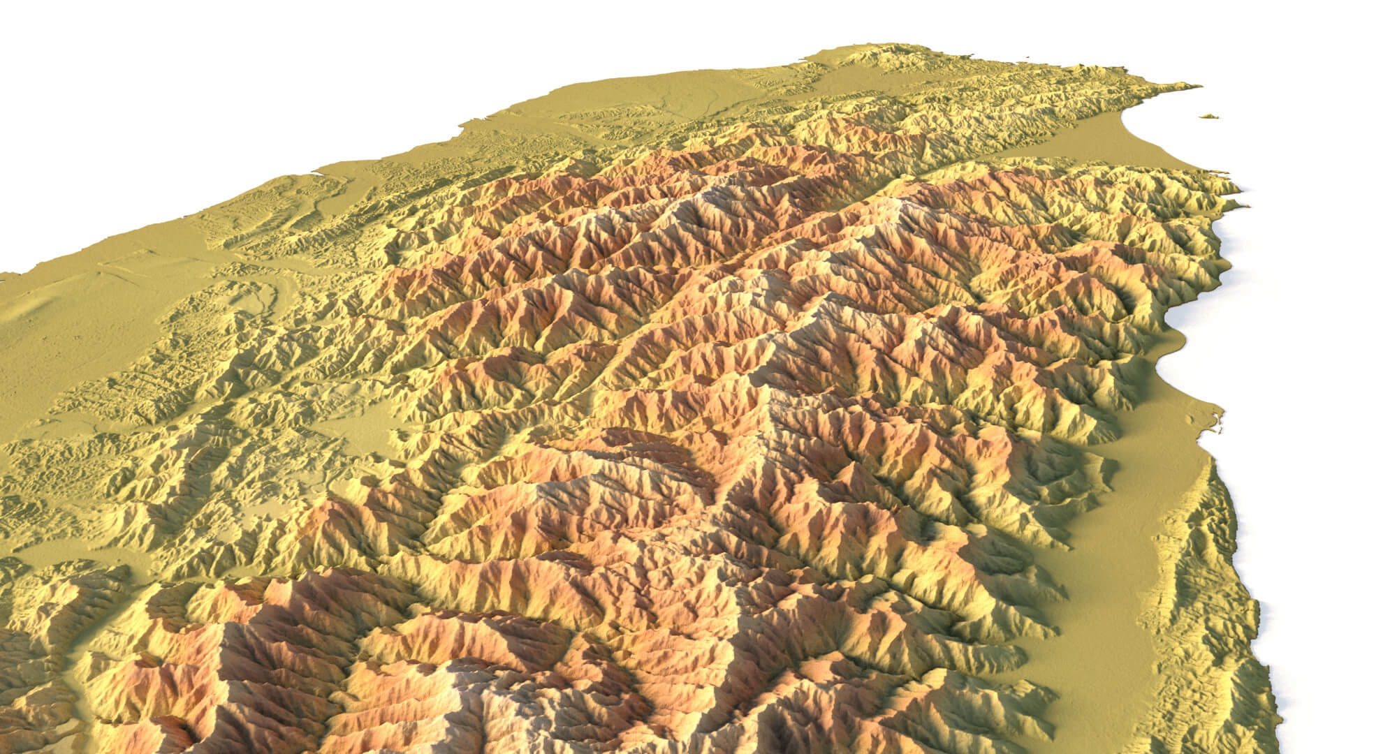 Taiwan Terrain - 3D Model by Shustrik