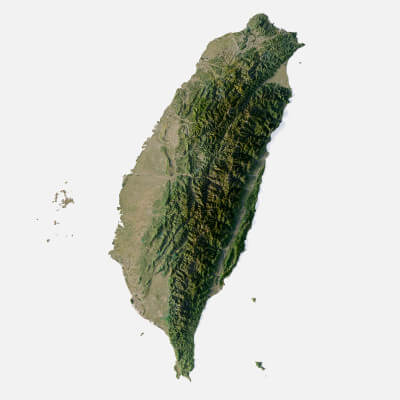 Taiwan Terrain - 3D Model by Shustrik