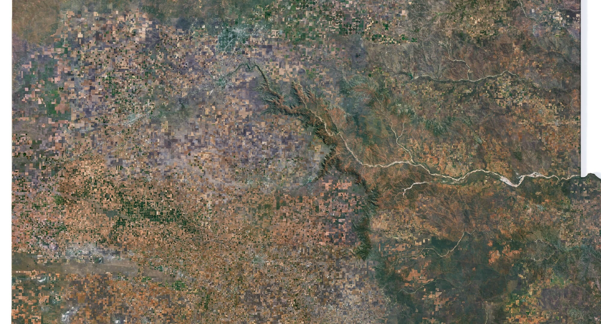 Texas State Terrain 3D Map by Shustrik