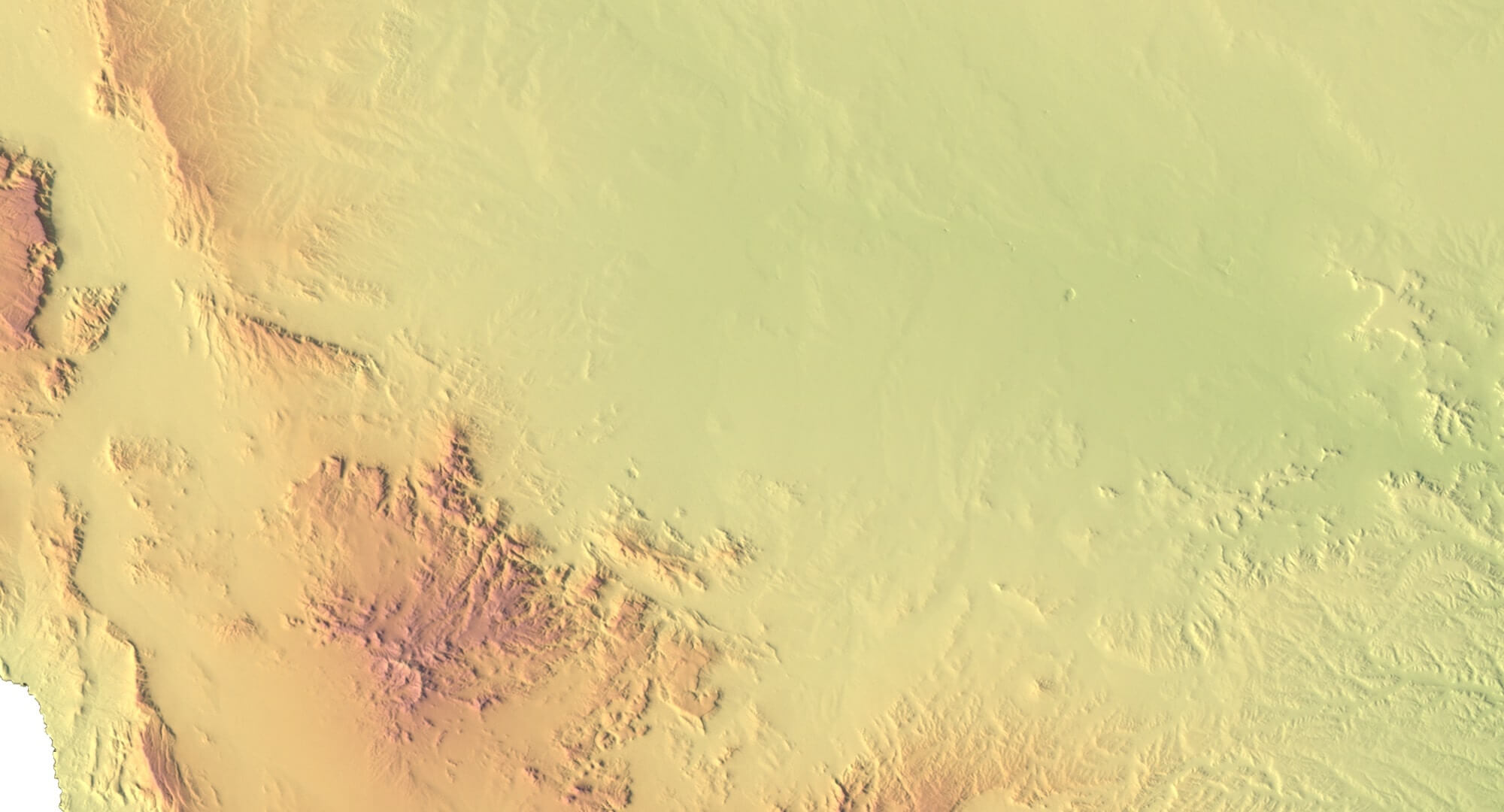 Texas State Terrain 3D Map by Shustrik
