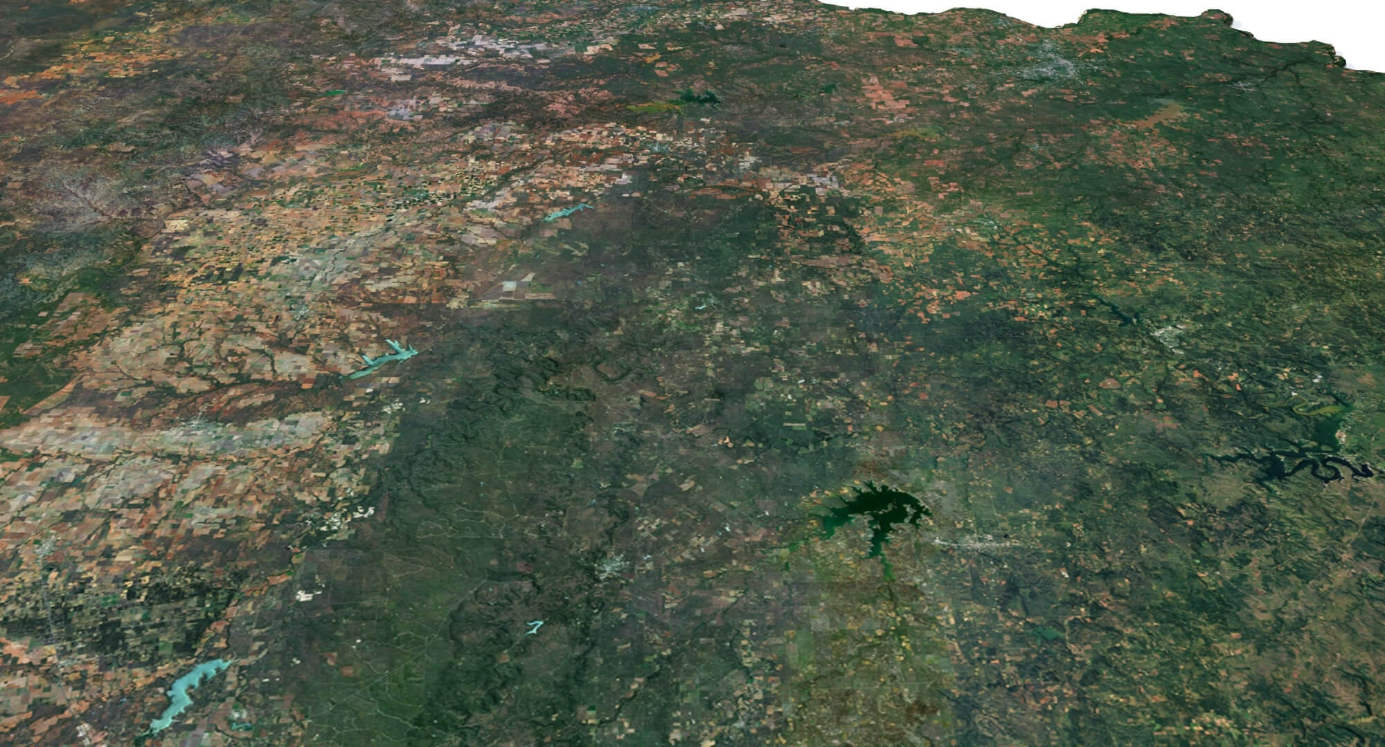 Texas State Terrain 3D Map by Shustrik