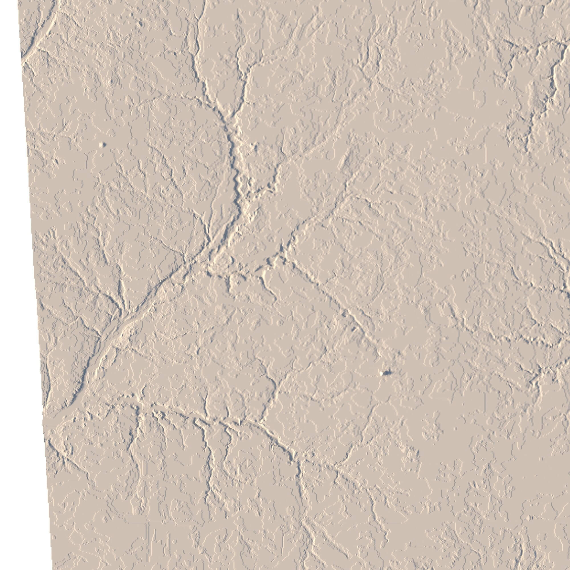 Topographic Map Delaware Stl Model by Shustrik