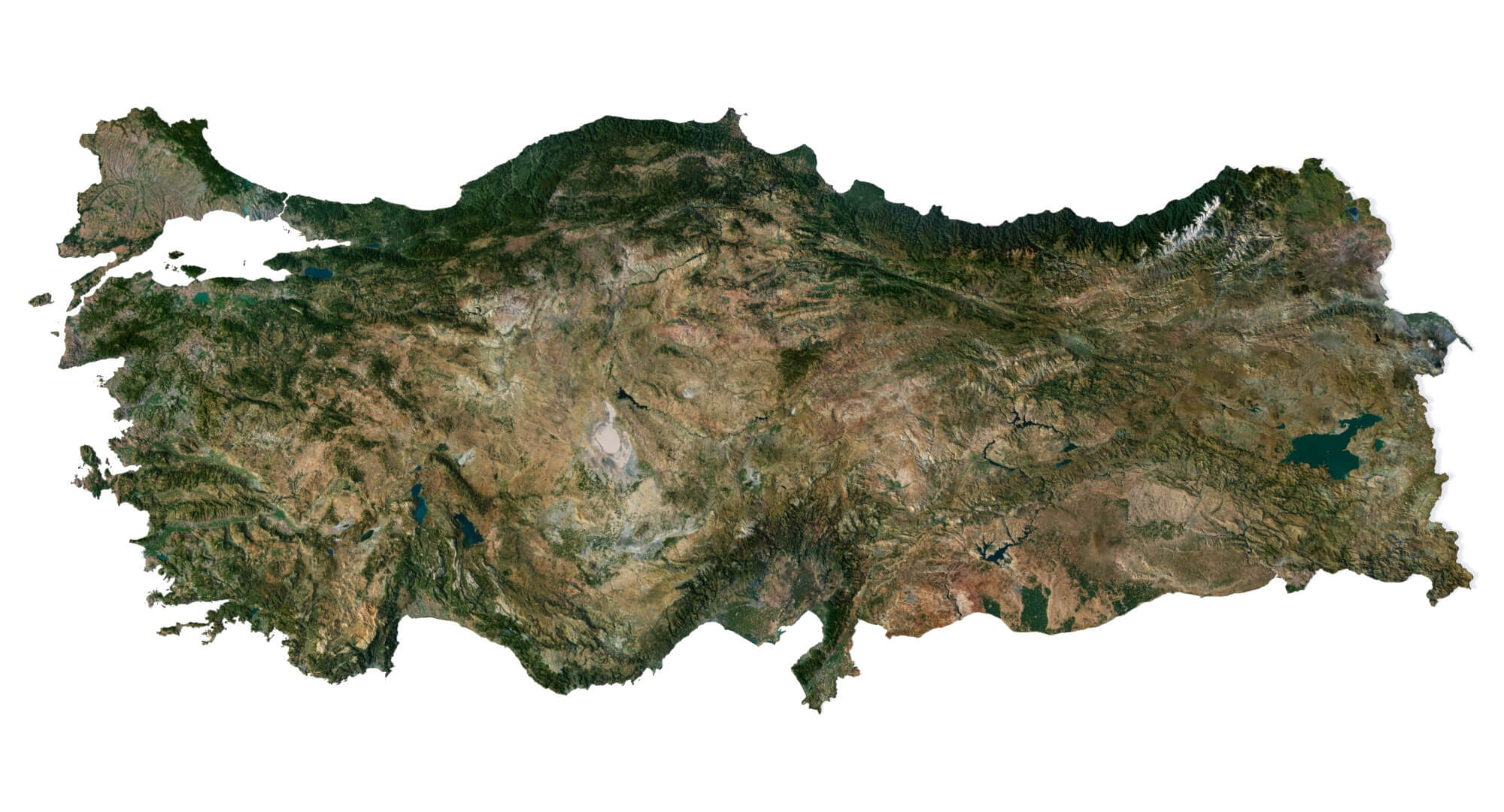 Turkey Terrain 3D Map by Shustrik