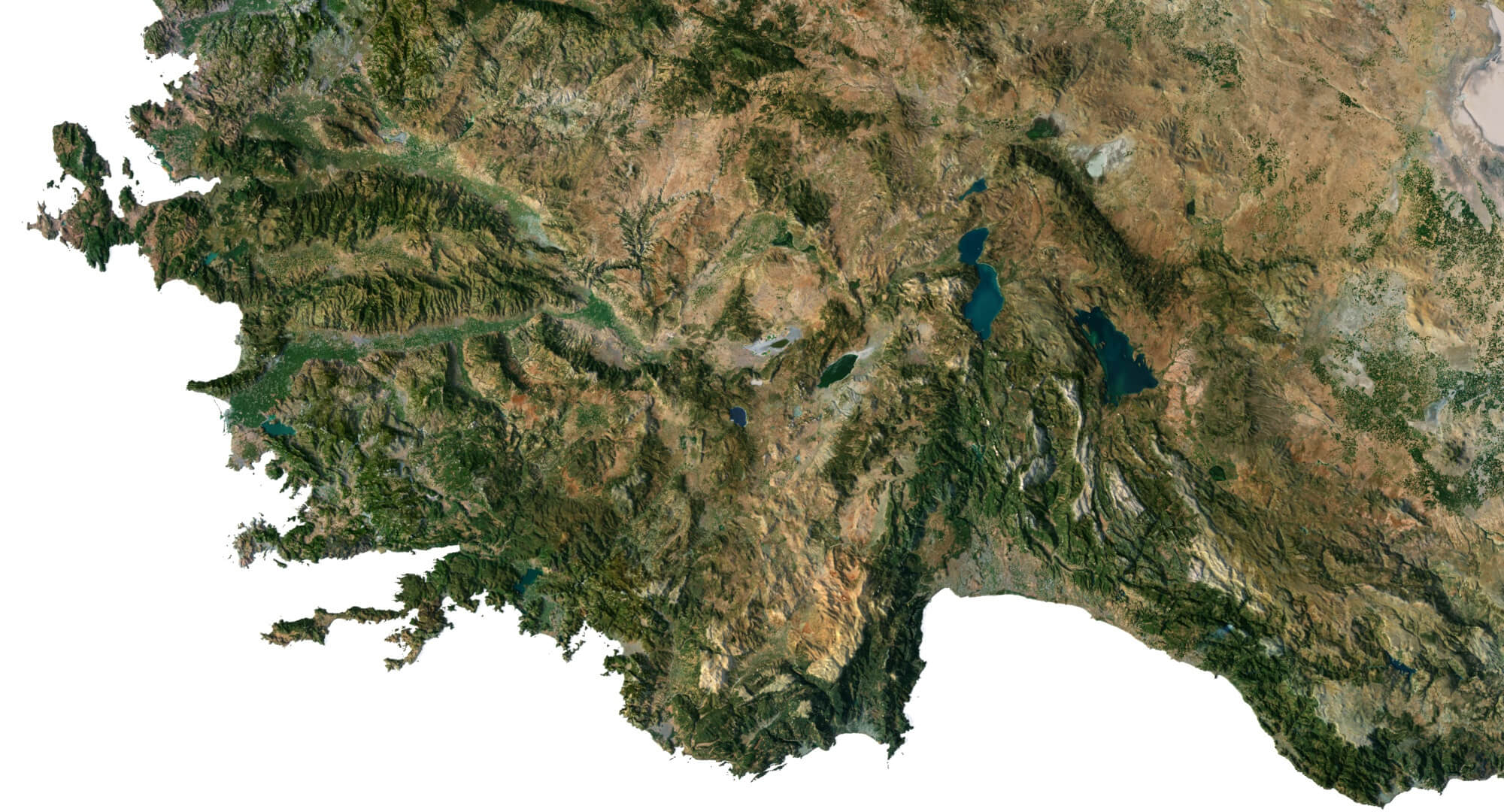 Turkey Terrain 3D Map by Shustrik