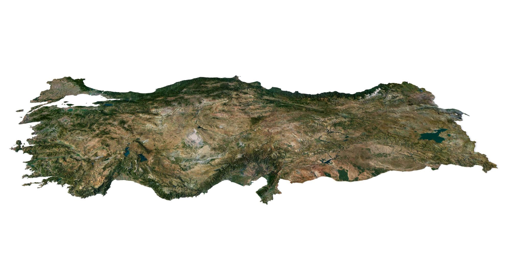 Turkey Terrain 3D Map by Shustrik