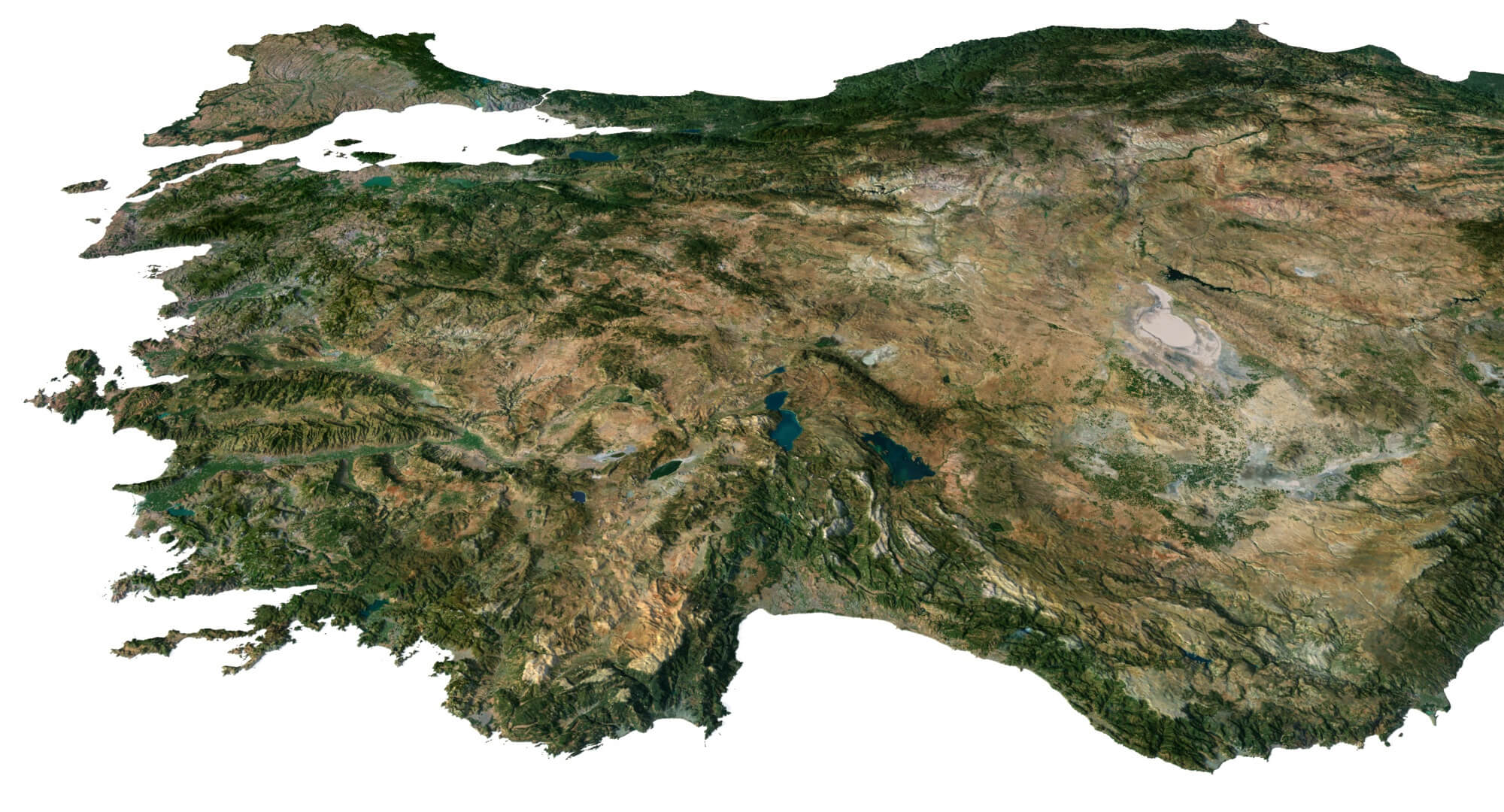 Turkey Terrain 3D Map by Shustrik