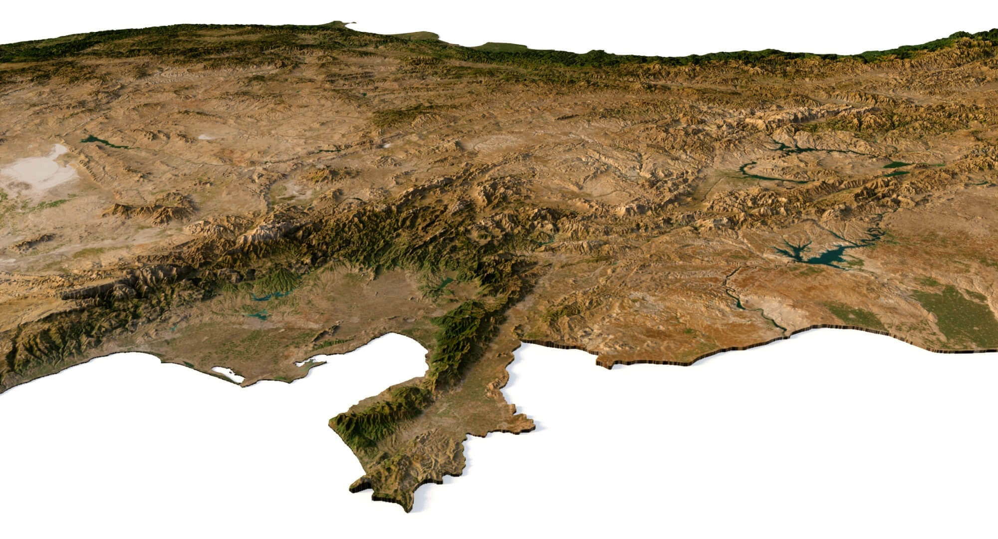 Turkey Terrain - 3D Model by Shustrik