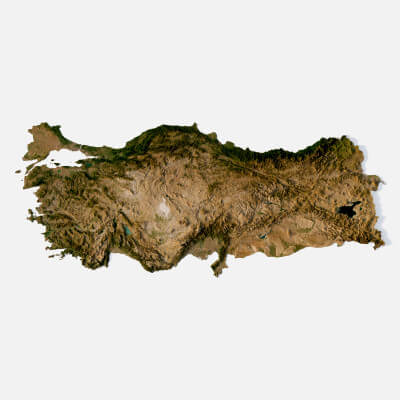 Turkey Terrain - 3D Model by Shustrik