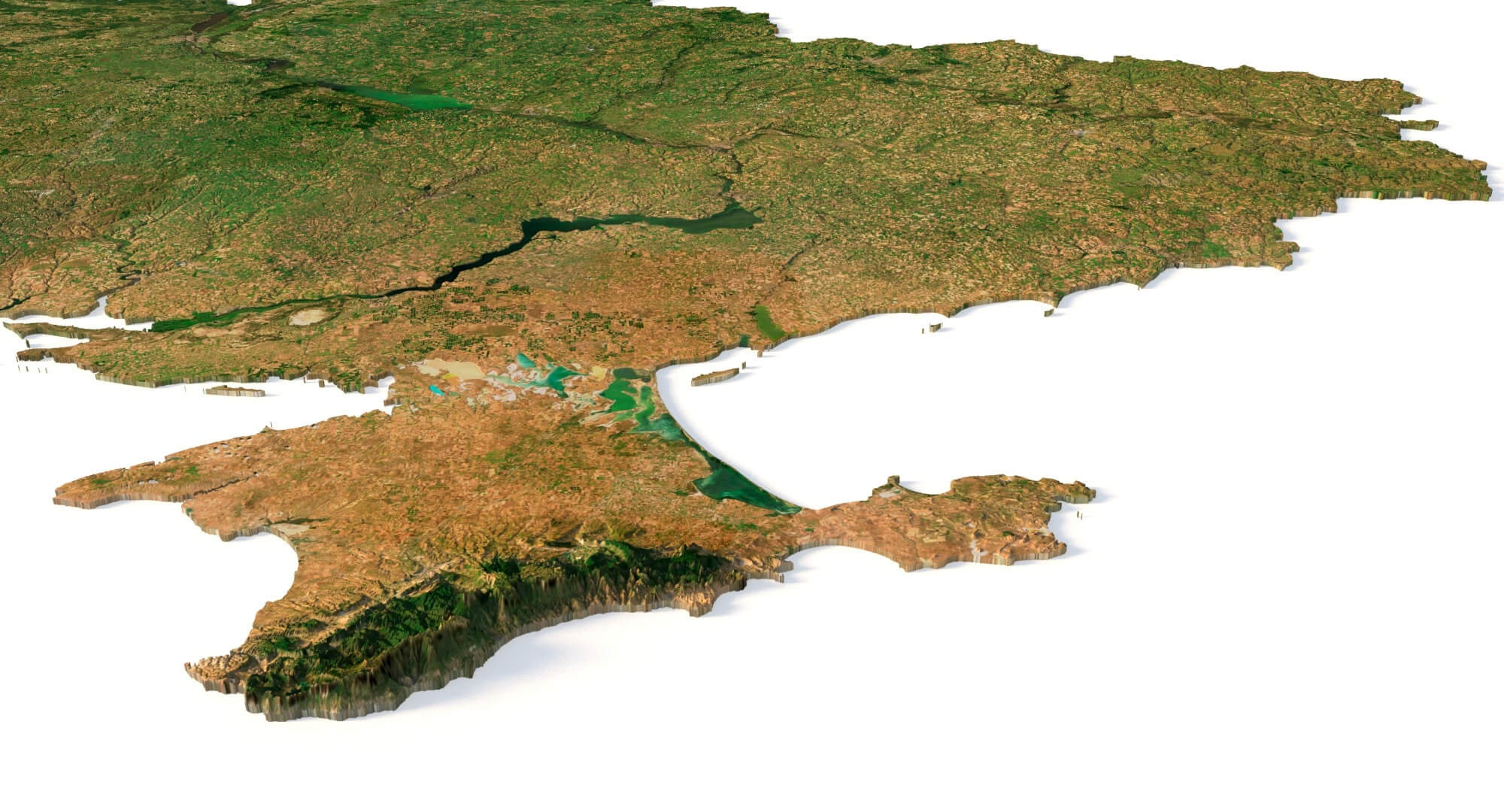 Ukraine Terrain - 3D Model by Shustrik