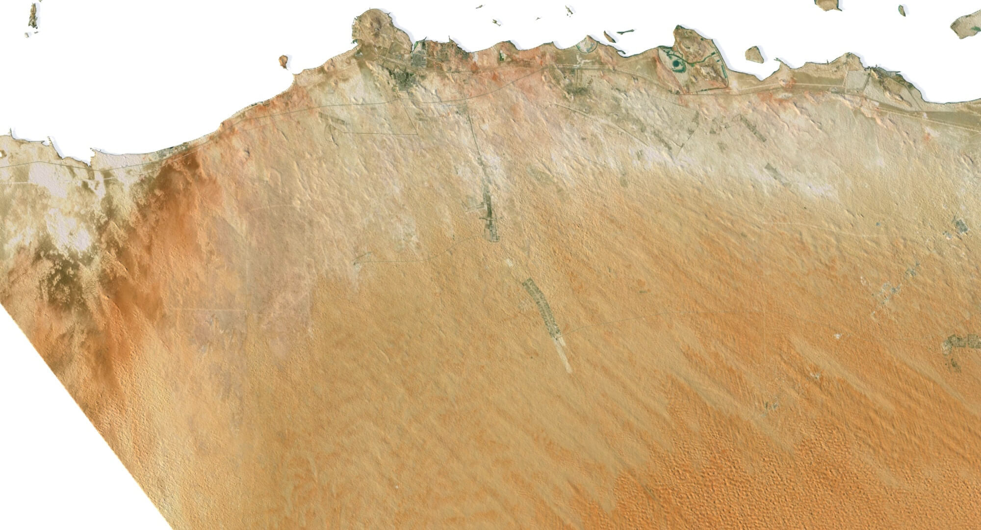 United Arab Emirates Terrain 3D Map by Shustrik