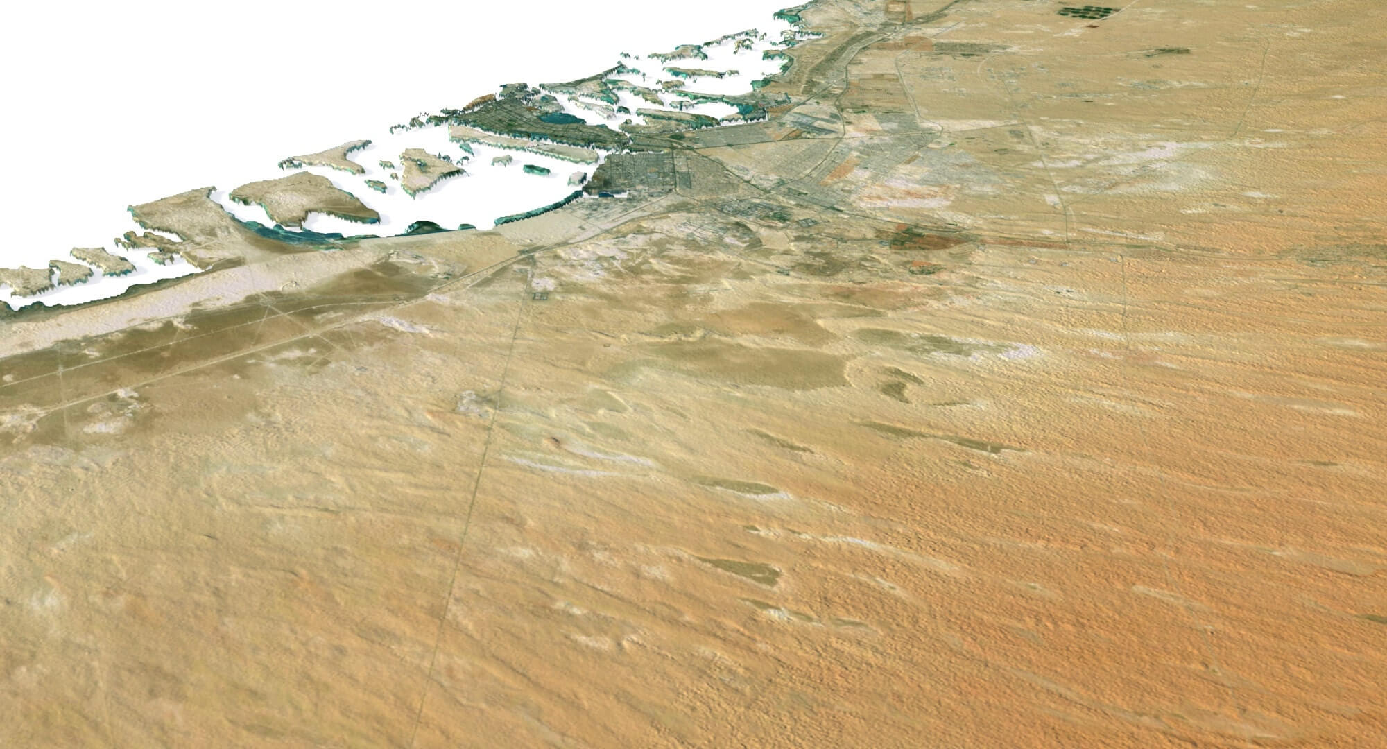 United Arab Emirates Terrain 3D Map by Shustrik