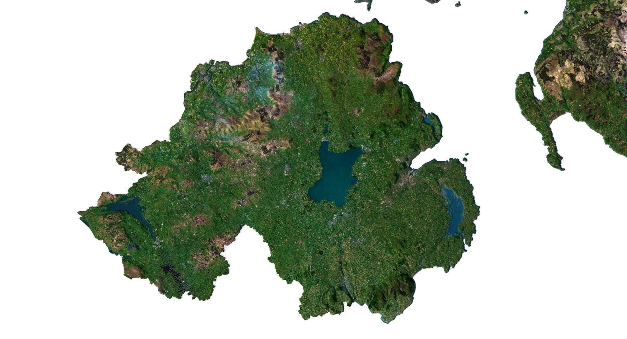 United Kingdom Terrain 3D Map by Shustrik