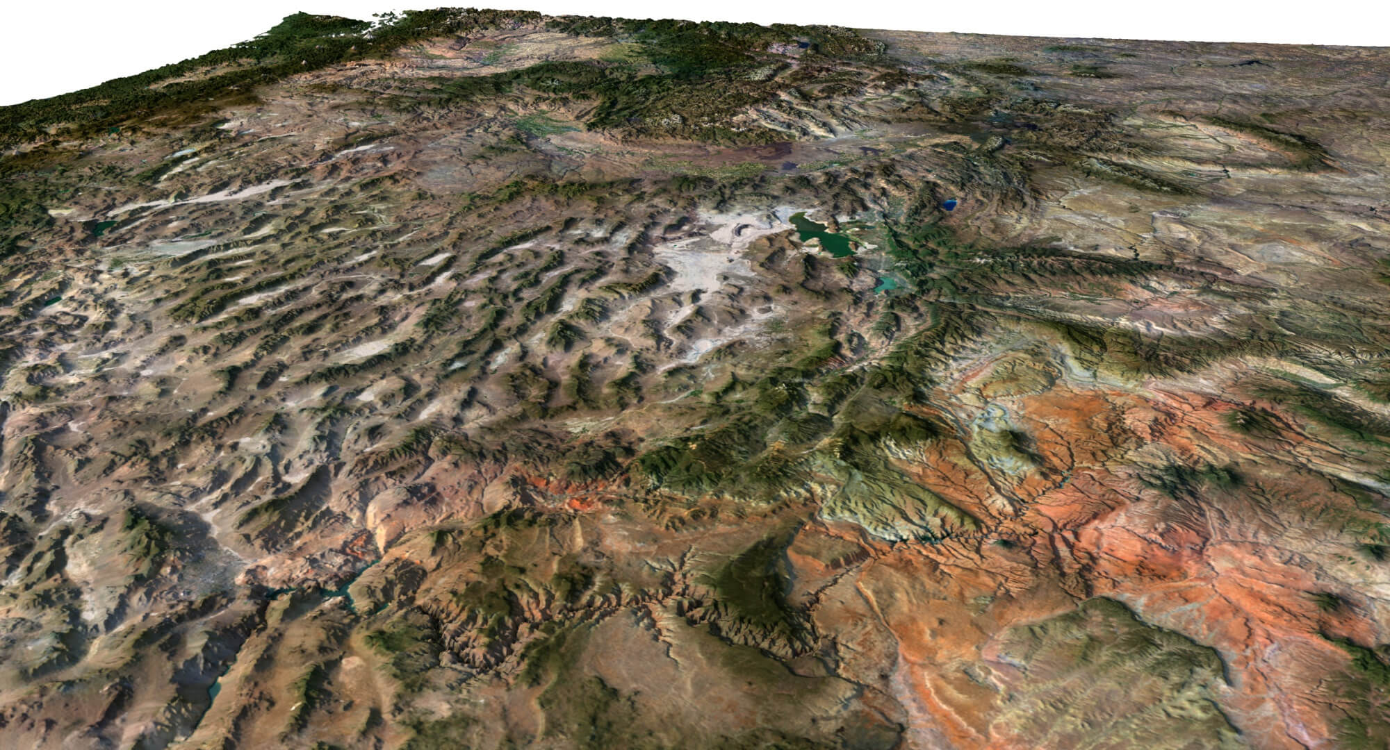 United States Terrain 3D Map by Shustrik