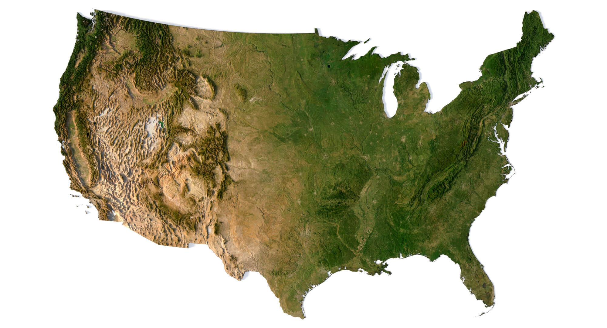 United States Terrain - 3D Model by Shustrik