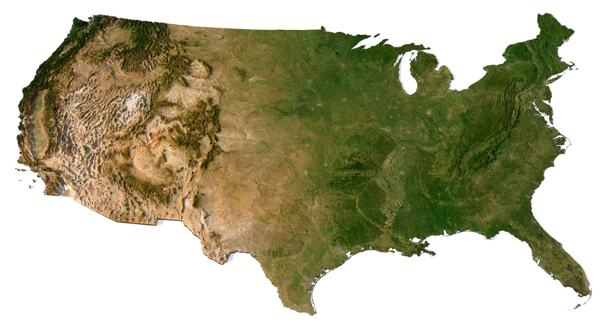 United States Terrain - 3D Model by Shustrik