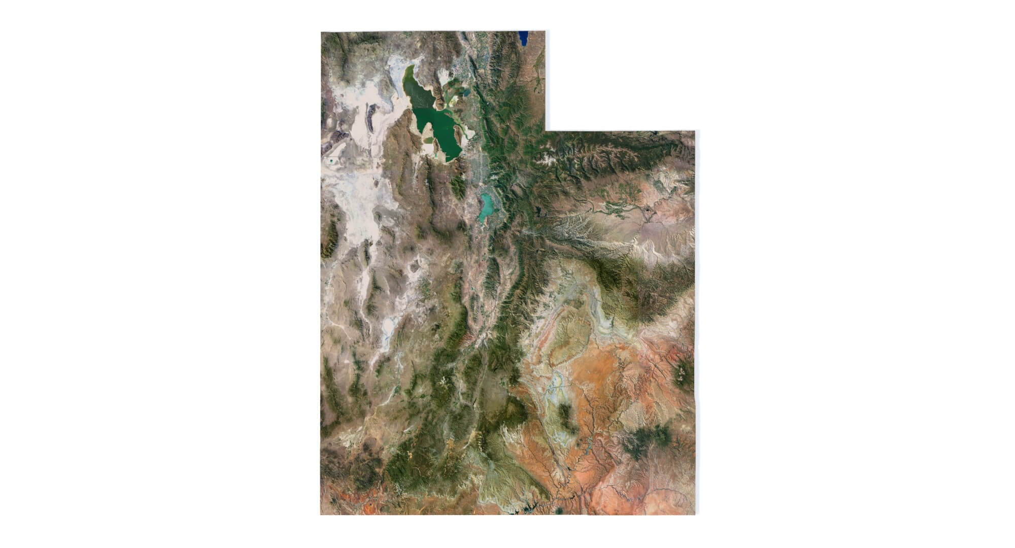 Utah State Terrain 3D Map by Shustrik