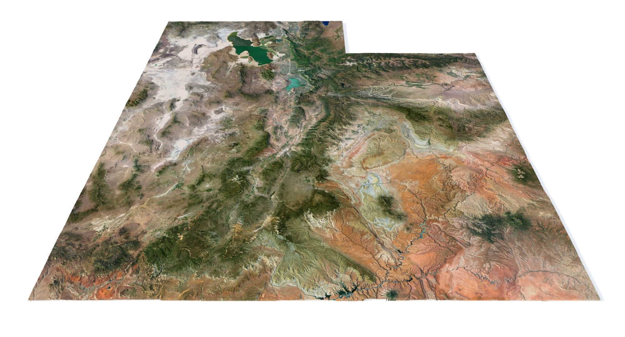 Utah State Terrain 3D Map by Shustrik