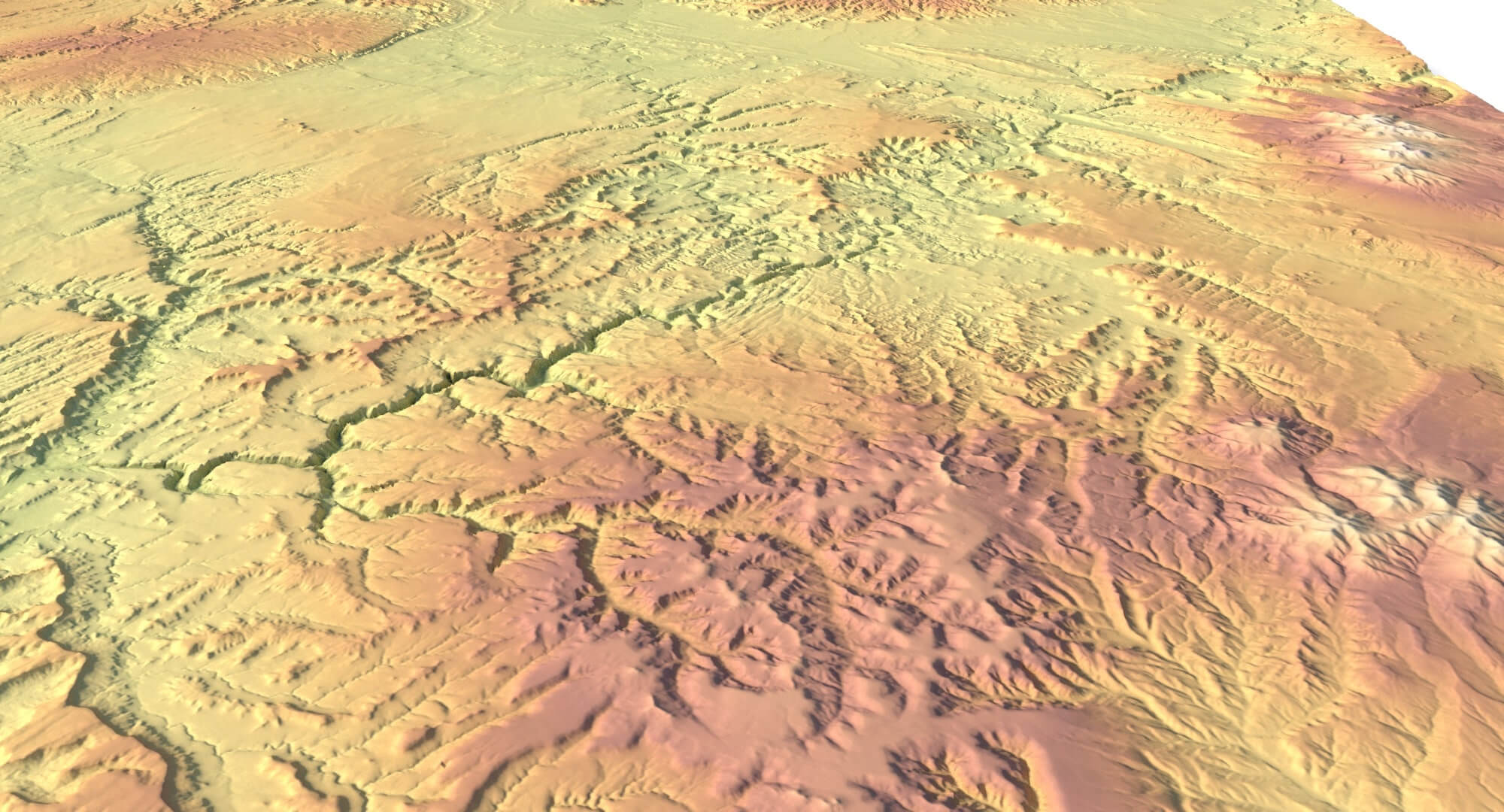 Utah State Terrain 3D Map by Shustrik