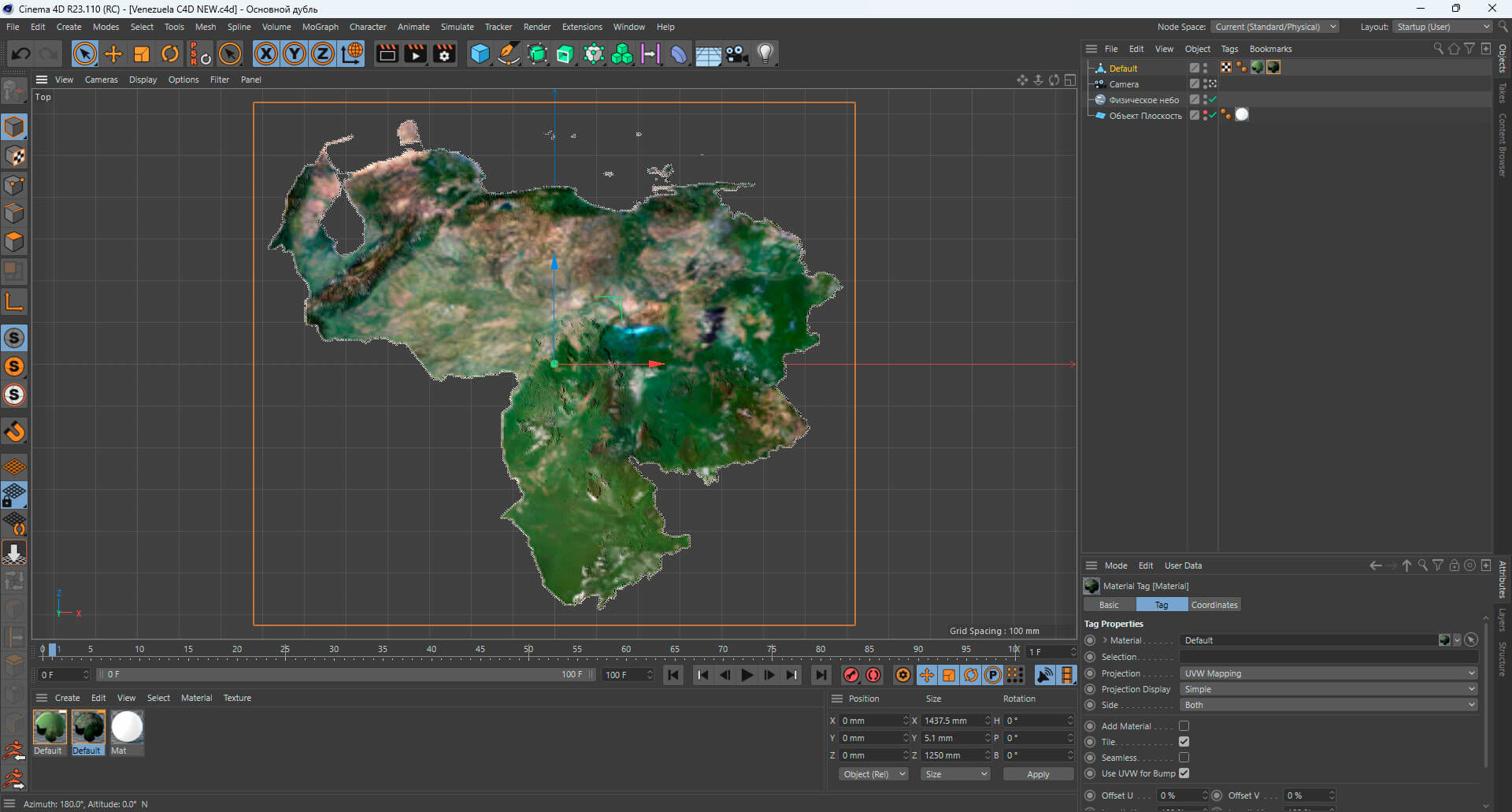 Venezuela Terrain 3D Map by Shustrik
