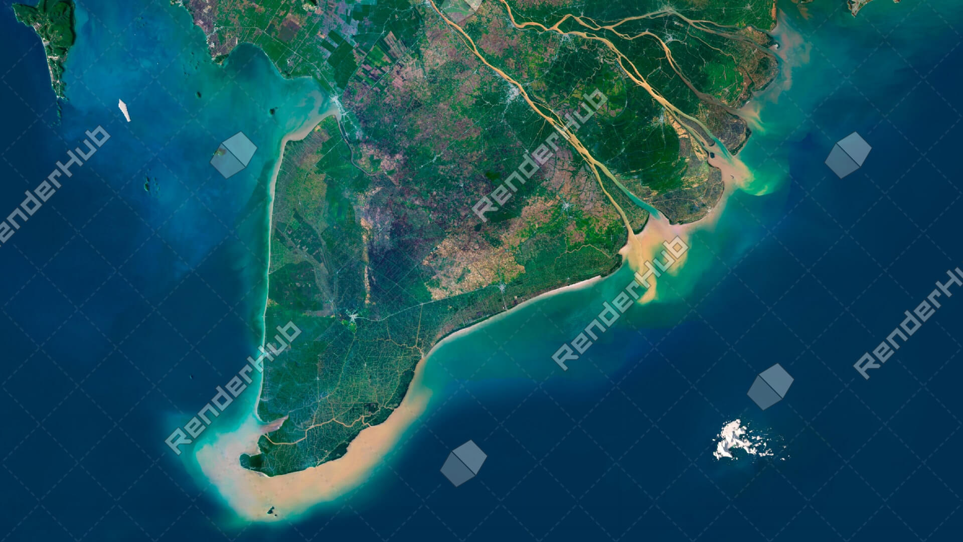 Vietnam 3D Map - Stock Image by Shustrik