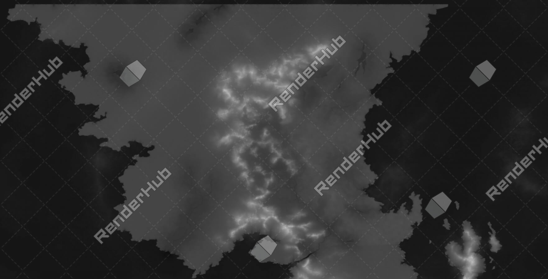 Westeros Height Map - Stock Image by Shustrik