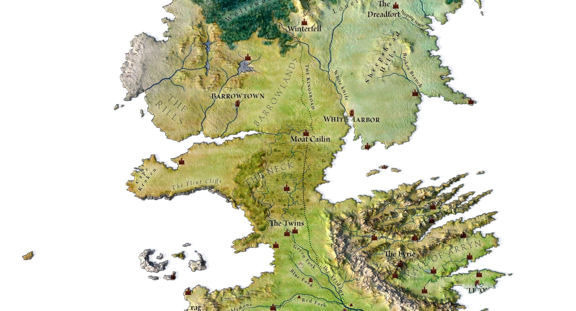 Westeros Map Terrain - 3D Model by Shustrik