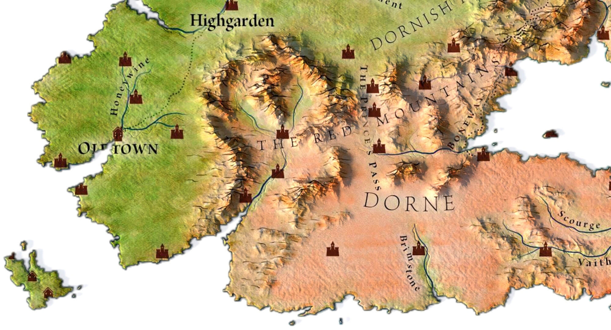 Westeros Map Terrain - 3D Model by Shustrik