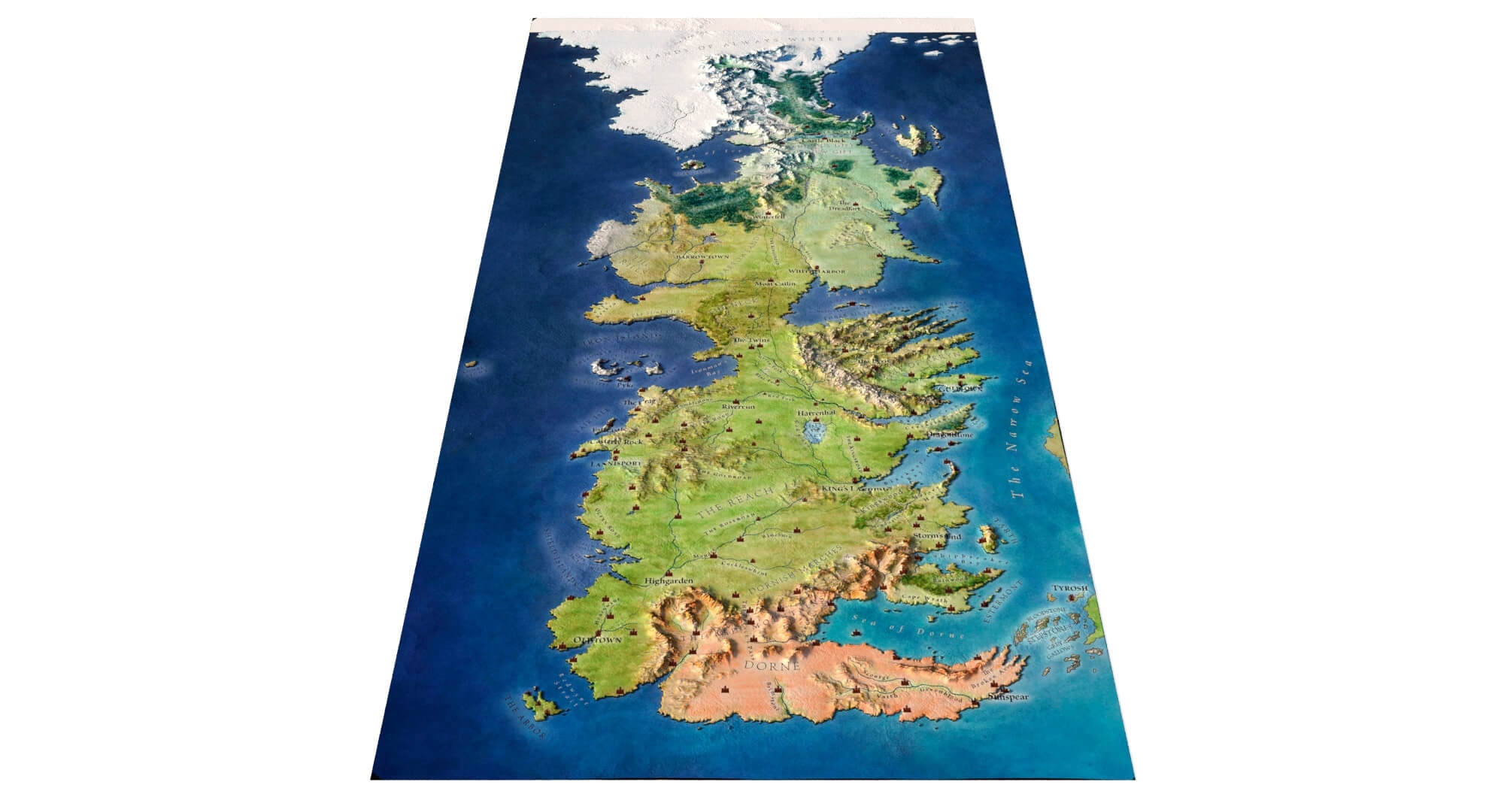 Westeros Map Terrain - 3D Model by Shustrik