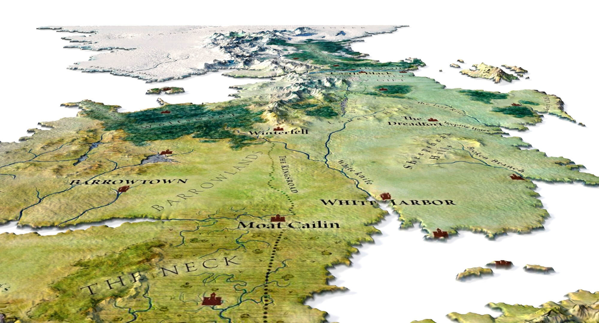 Detailed Westeros Map