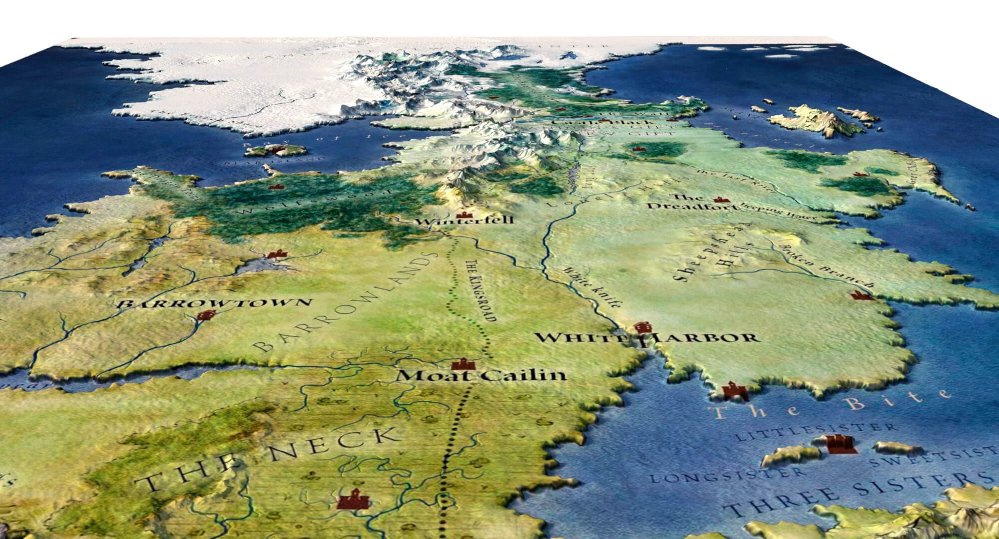 Westeros Map Terrain - 3D Model by Shustrik