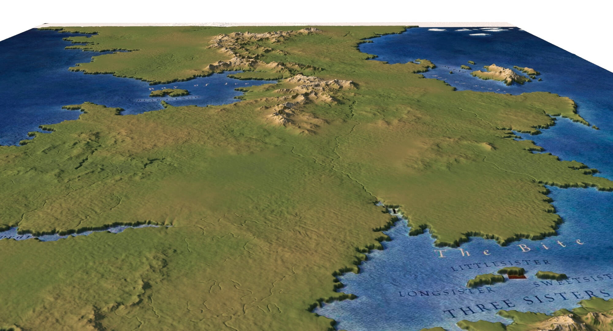 Westeros Map Terrain - 3D Model by Shustrik