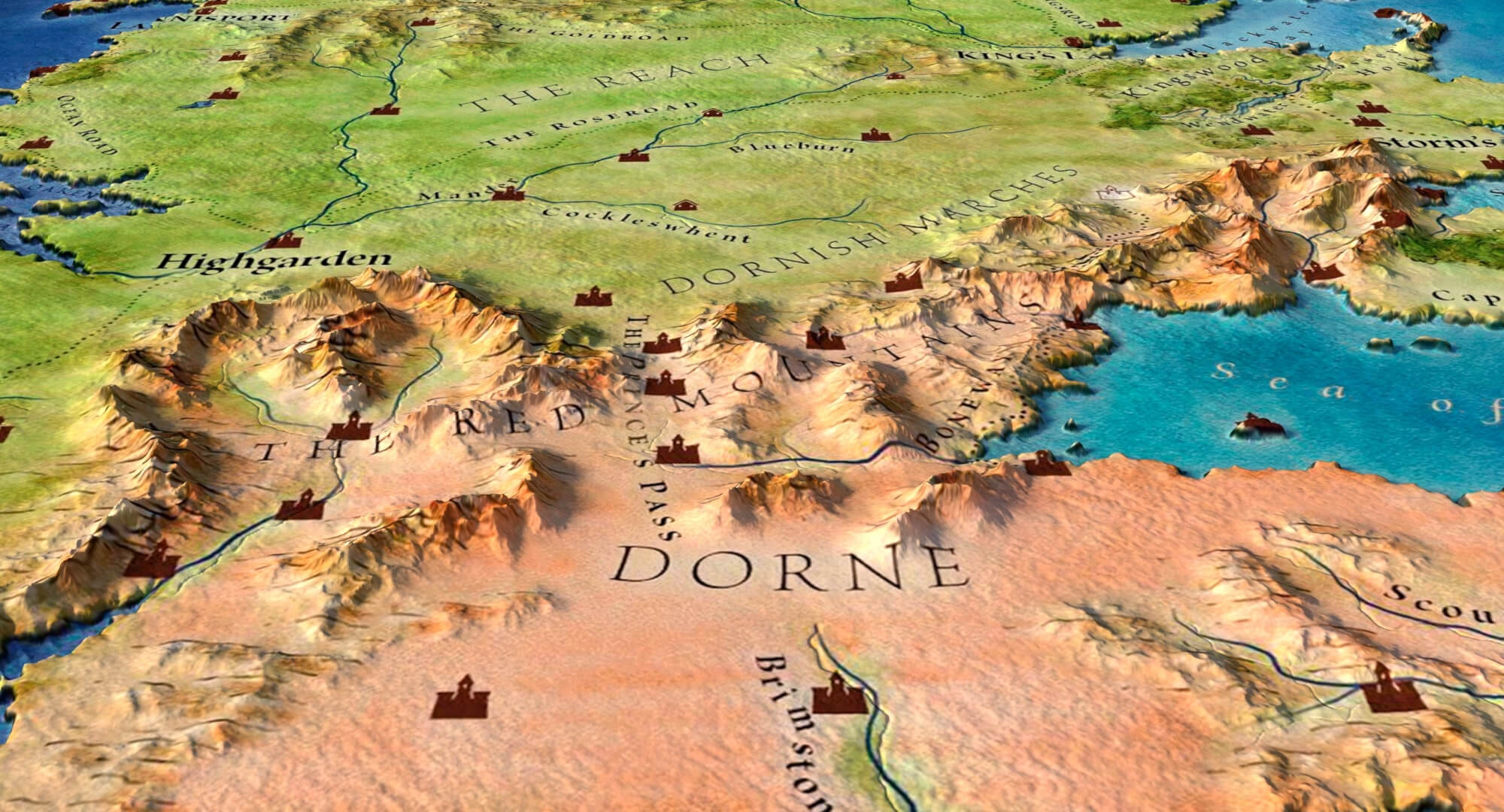 Westeros Map Terrain - 3D Model by Shustrik