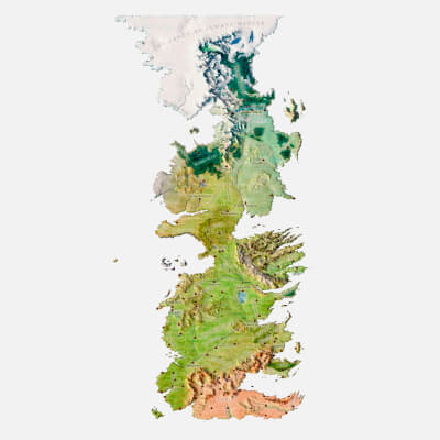 Westeros Map Terrain - 3D Model by Shustrik