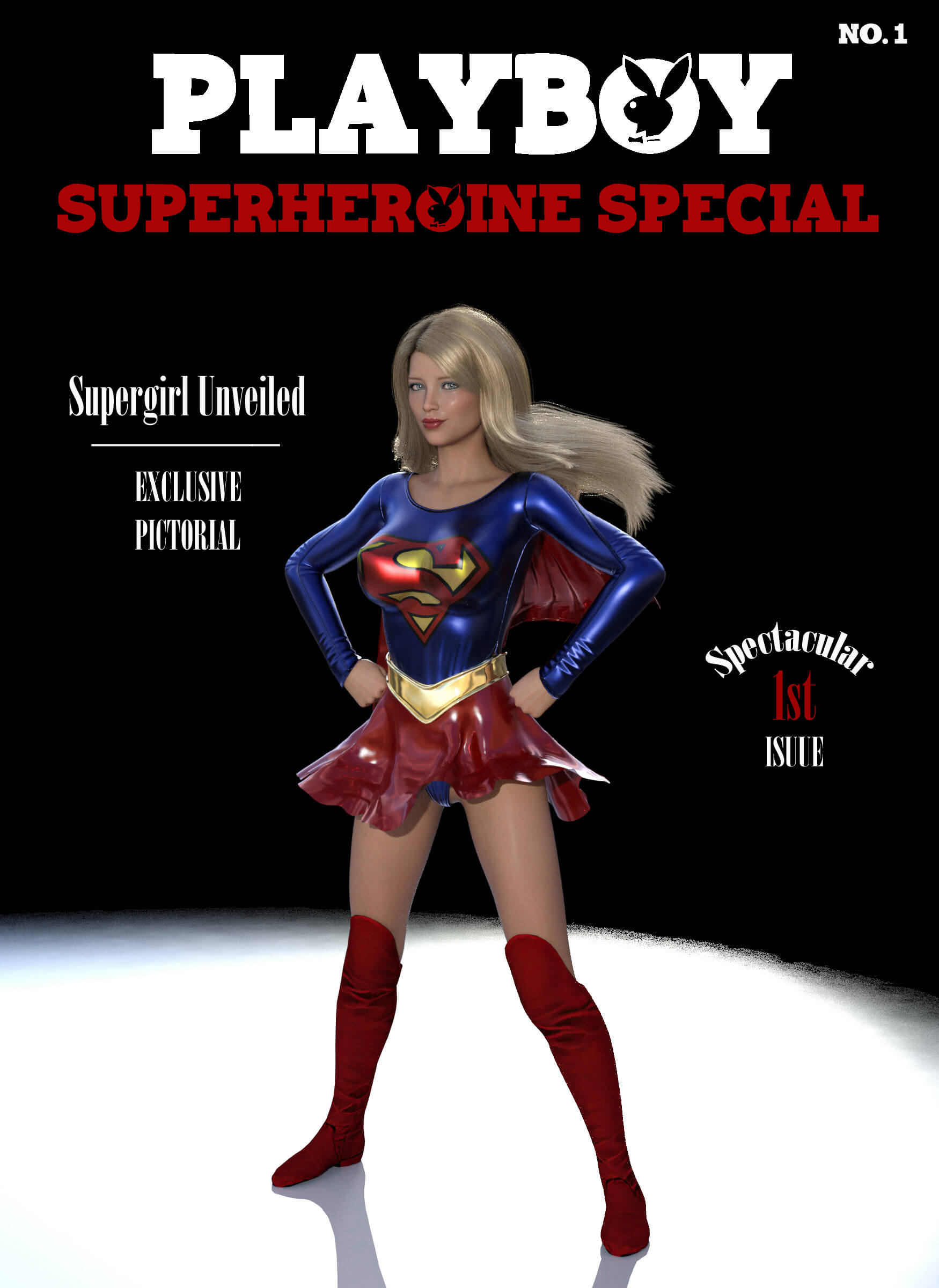 WHAT IF...Supergirl 3D Render, Digital Art by shutterbug56