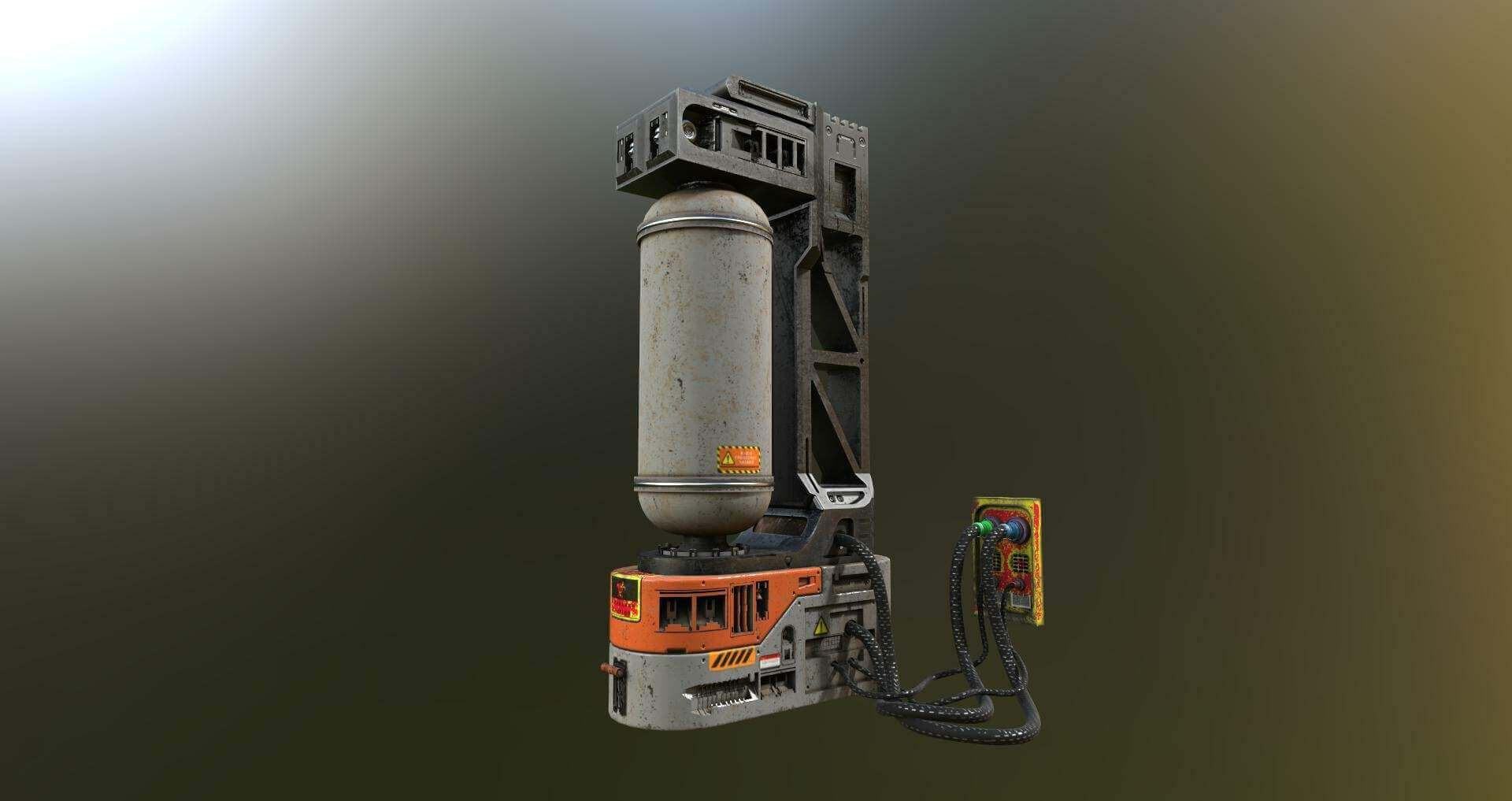 Sci-Fi Container 3D Model by Siamak