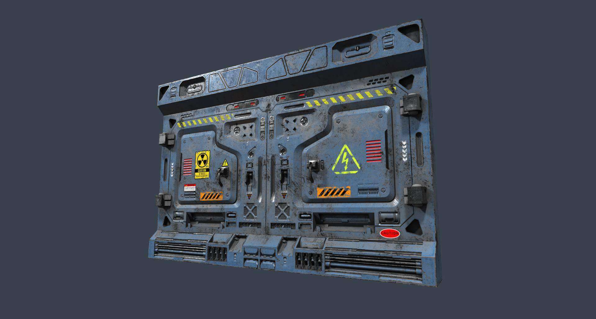 Sci Fi Door - 3D Model by Siamak