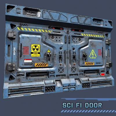 Sci-Fi Floor Panel Free 3D Model by Siamak